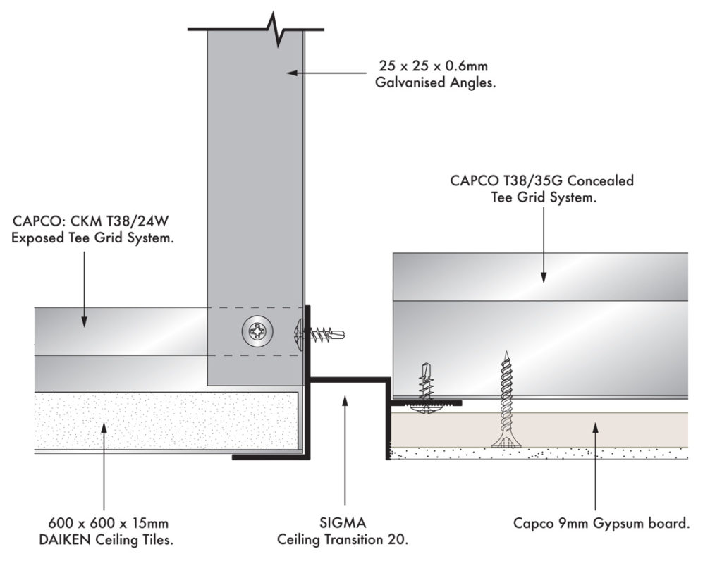 Ceiling Transition - Capco Manufacturers And Suppliers
